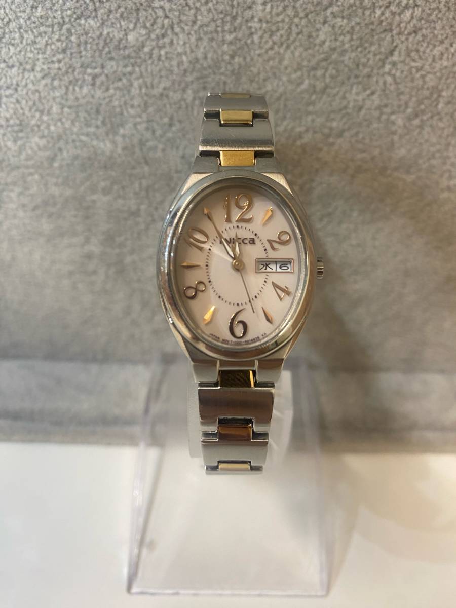 【目立った傷や汚れなし】ソーラー 稼働品★シチズン★CITIZEN★ウィッカ★Wicca★E001-S079713★レディース/腕時計/アナログ/クォーツ B1588の落札情報詳細 ...