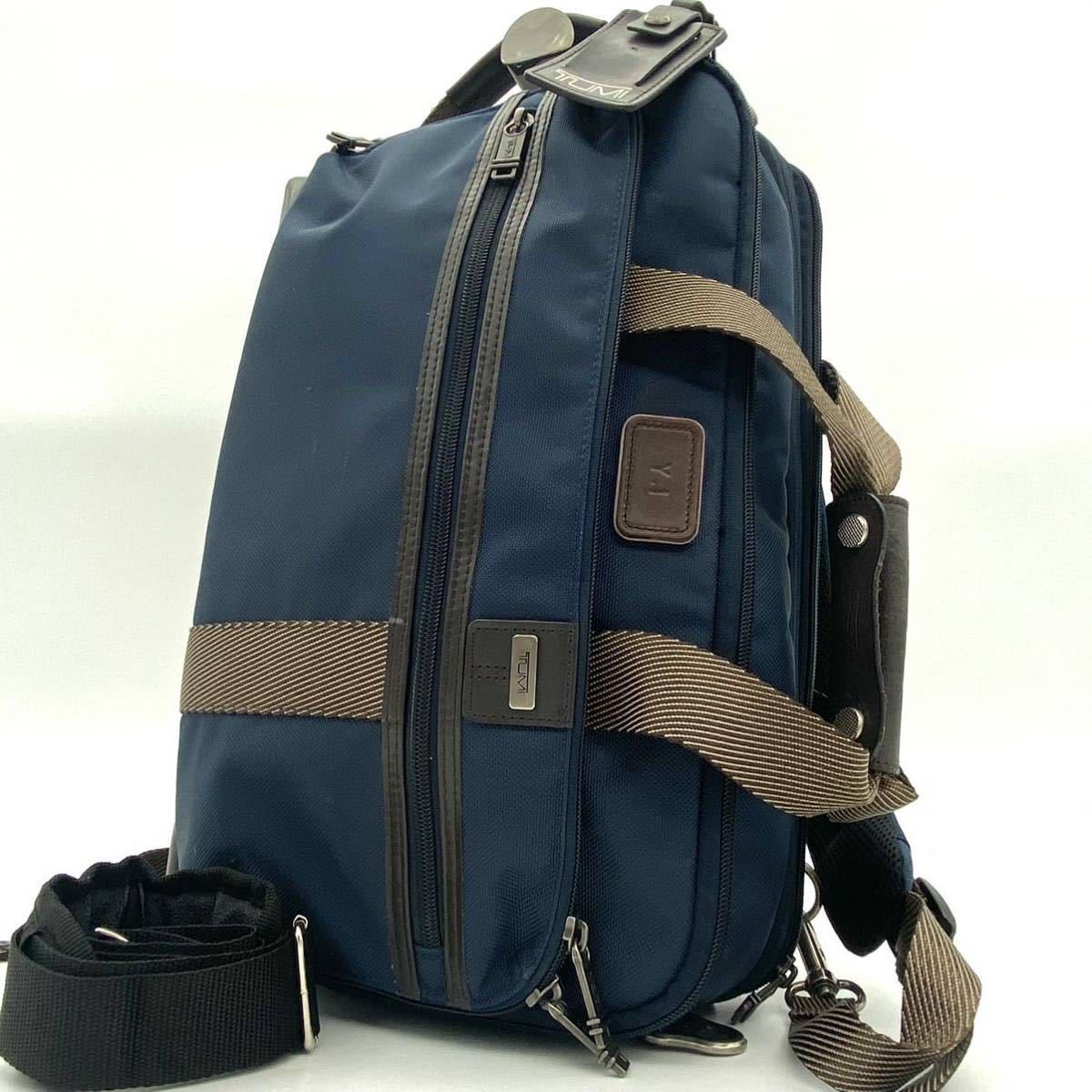 【目立った傷や汚れなし】1円 TUMI 3WAY ビジネスバッグ ブリーフケース ショルダーバッグ ネイビー ブラウン ALPHA A4収納 エクスパンダブル メンズ トゥミの落札情報詳細 ...