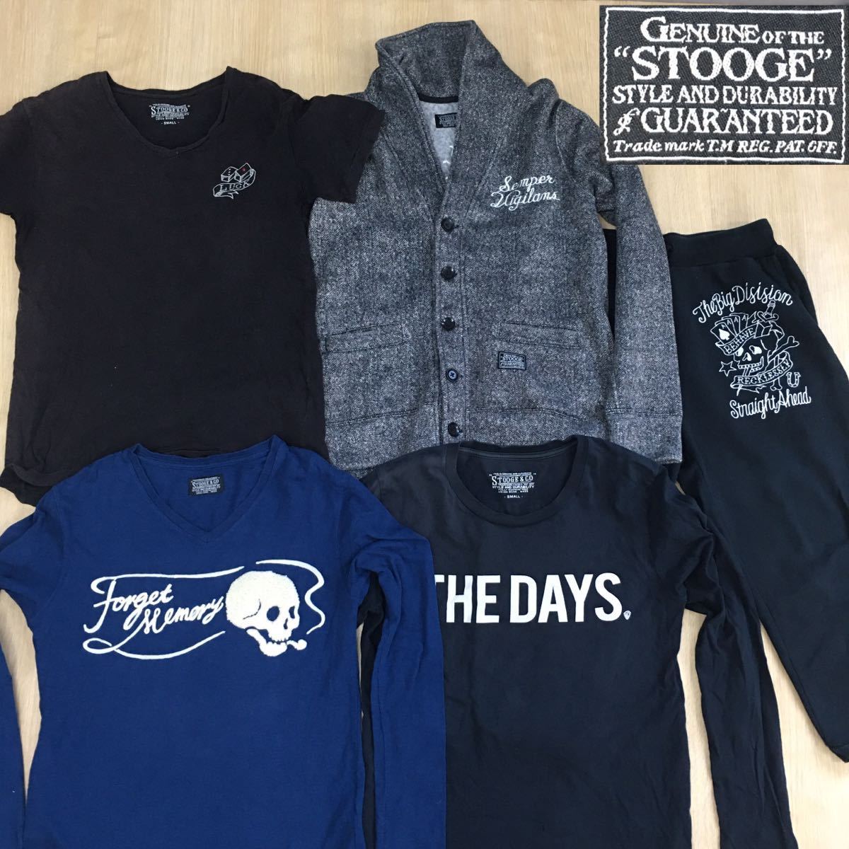 【傷や汚れあり】★ 9-52 STOOGE&CO ストゥージ アンド コー まとめ売り 5点 セット メンズ 男性服 ブランド ドクロ ...