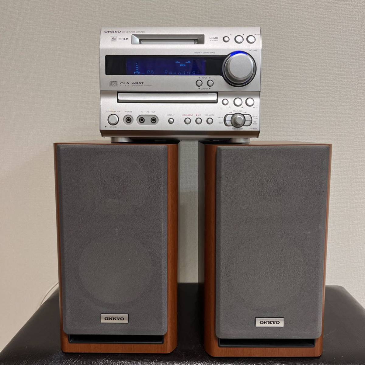 【傷や汚れあり】L445-K32-3307 ONKYO/オンキョー CD/MDチューナーアンプシステム X-N7EX(D) コンポ 未開封②の ...