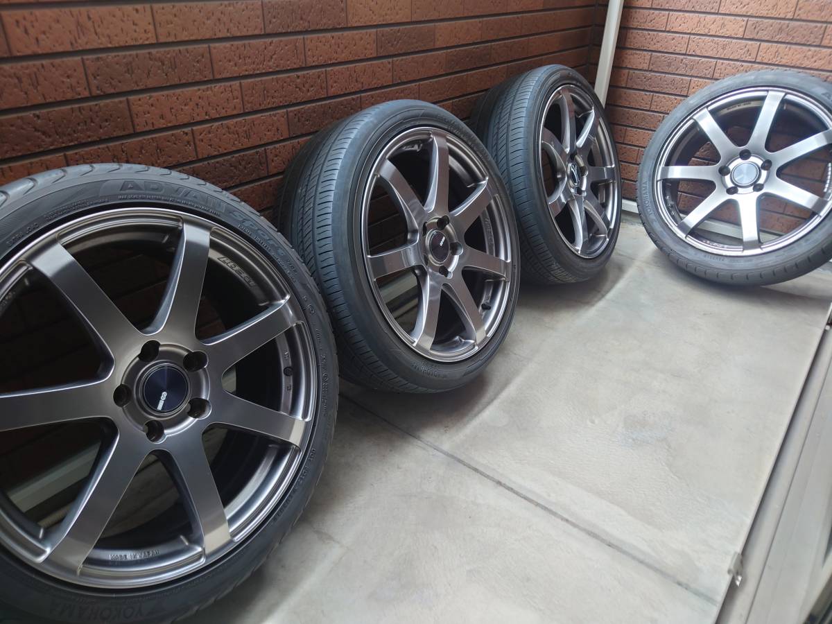 【傷や汚れあり】4本セット ENKEI PF07 18×7.5J 5穴 PCD：114.3 ハブ径：73mm（手測） オフセット：48の落札情報詳細 - ヤフオク落札価格検索 オークフリー