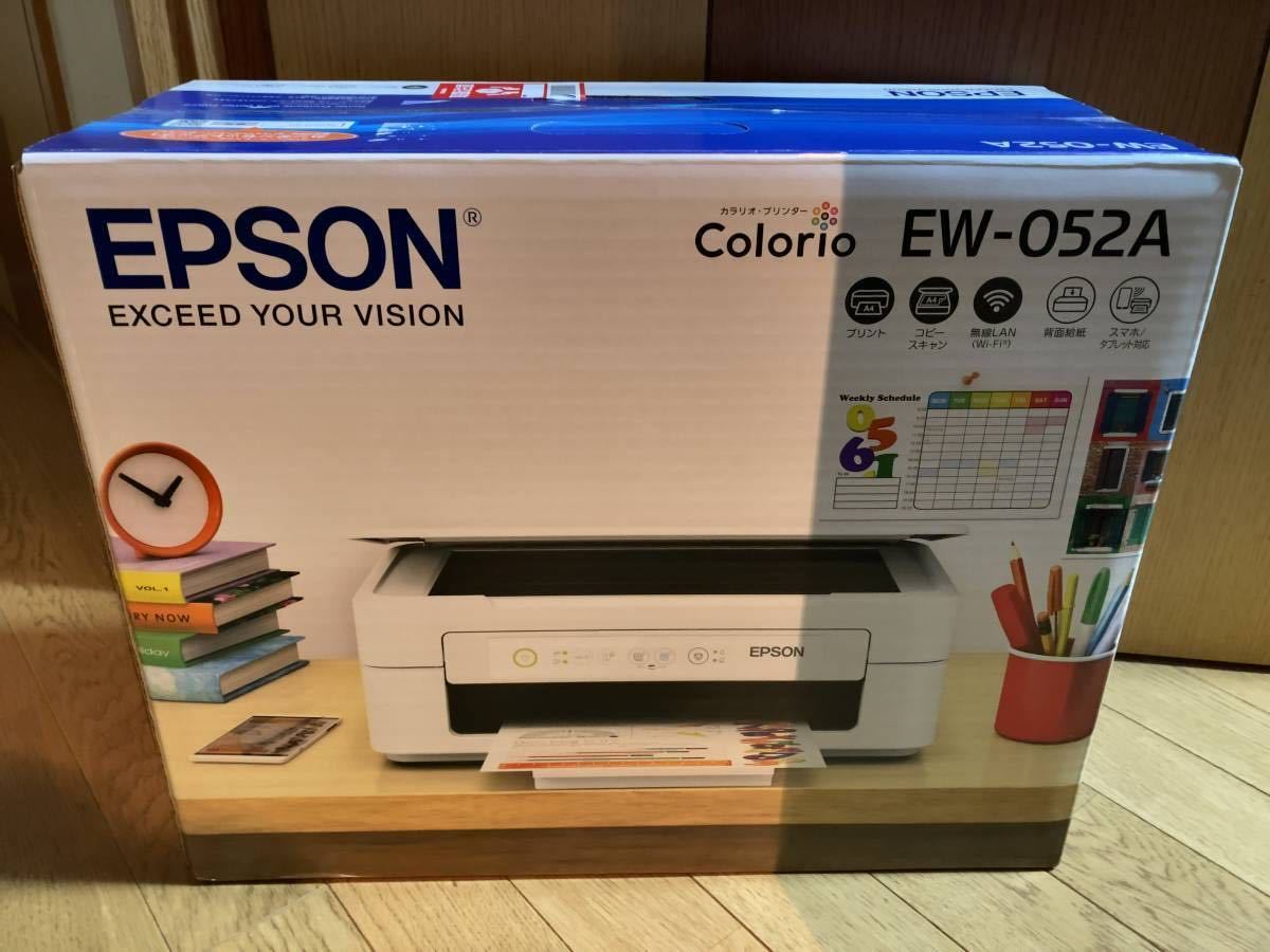 【未使用】【即決／送料無料】EW-052A 新品プリンターエプソン本体セットアップインク無し 2023年10月購入 メーカー保証付きの落札情報詳細 - ヤフオク落札価格検索 オークフリー