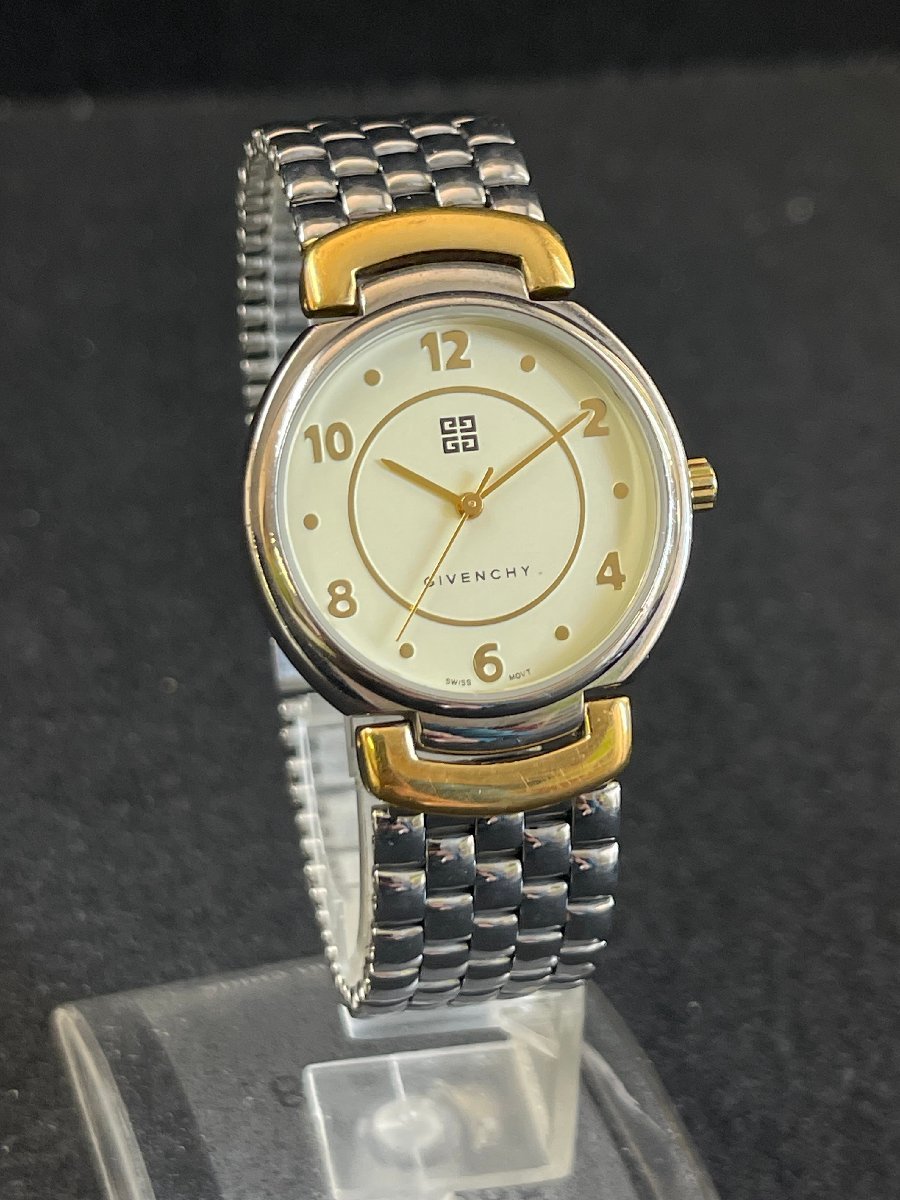 L066-I4-2740 GIVENCHY ジバンシー REG 1298 384 メンズ QUARTZ クオーツ 不動 腕時計 現状品⑥の落札情報詳細 - ヤフオク落札価格検索 オークフリー