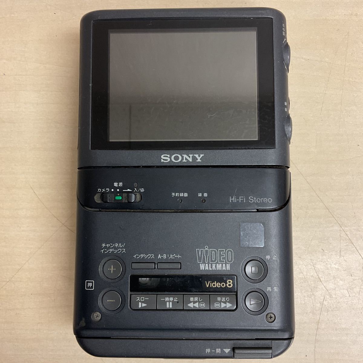 【やや傷や汚れあり】D85-60 SONY VIDEO WALKMAN ビデオウォークマン GV-500 VIDEO TV RECORDER 92年製 通電未確認 バッテリーなしの落札情報詳細 ...