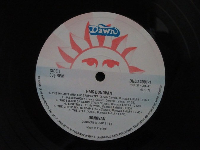 【目立った傷や汚れなし】DONOVAN★HMS UK Dawn オリジナルの落札情報詳細 - Yahoo!オークション落札価格検索 オークフリー