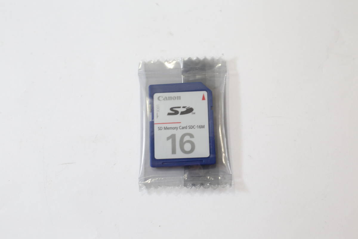 【やや傷や汚れあり】【未開封/未使用品】キャノン Canon SD Memory Card SDC-16M 16MB SDカード (P193 ...