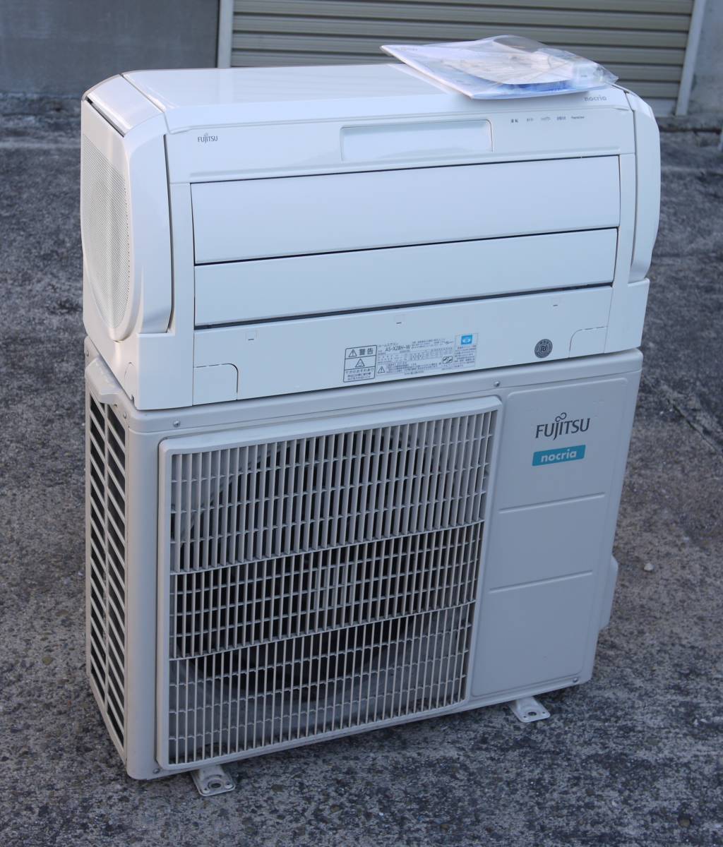【やや傷や汚れあり】 3331 富士通ゼネラル ルームエアコン AS-X28H-W 2.8kw 2018年製 nocriaの落札情報詳細 - ヤフオク落札価格検索 オークフリー