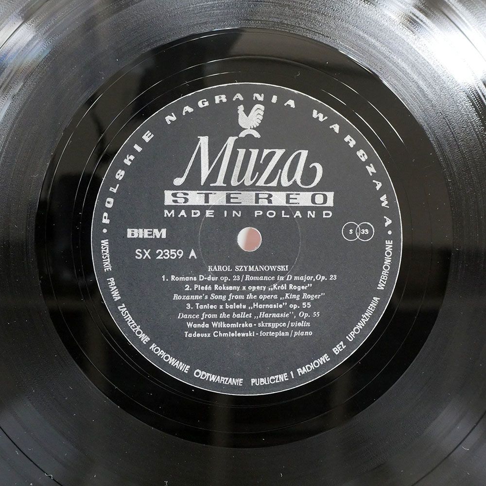 【やや傷や汚れあり】ウィルコミルスカ/シマノフスキ ヴァイオリン作品 第2集/MUZA SX2359 LPの落札情報詳細 - Yahoo!オークション落札価格検索 オークフリー