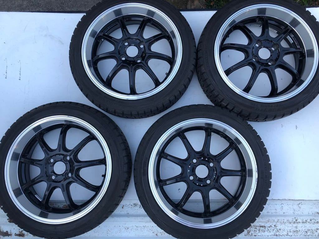 【傷や汚れあり】レイズ RAYS グラムライツ 57 16インチ 5,5J +48 PCD100 4H 165/50R16 スタッドレス 軽 ...