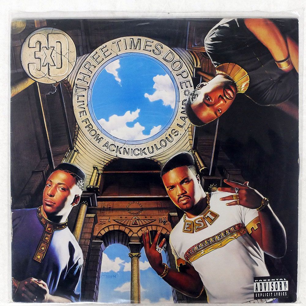 【やや傷や汚れあり】THREE TIMES DOPE/LIVE FROM ACKNICKULOUS LAND/ARISTA AL8615 12 ...