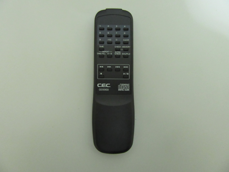 【目立った傷や汚れなし】C.E.C CEC CD3300用リモコンのみ【動作未確認中古品】の落札情報詳細 - ヤフオク落札価格検索 オークフリー