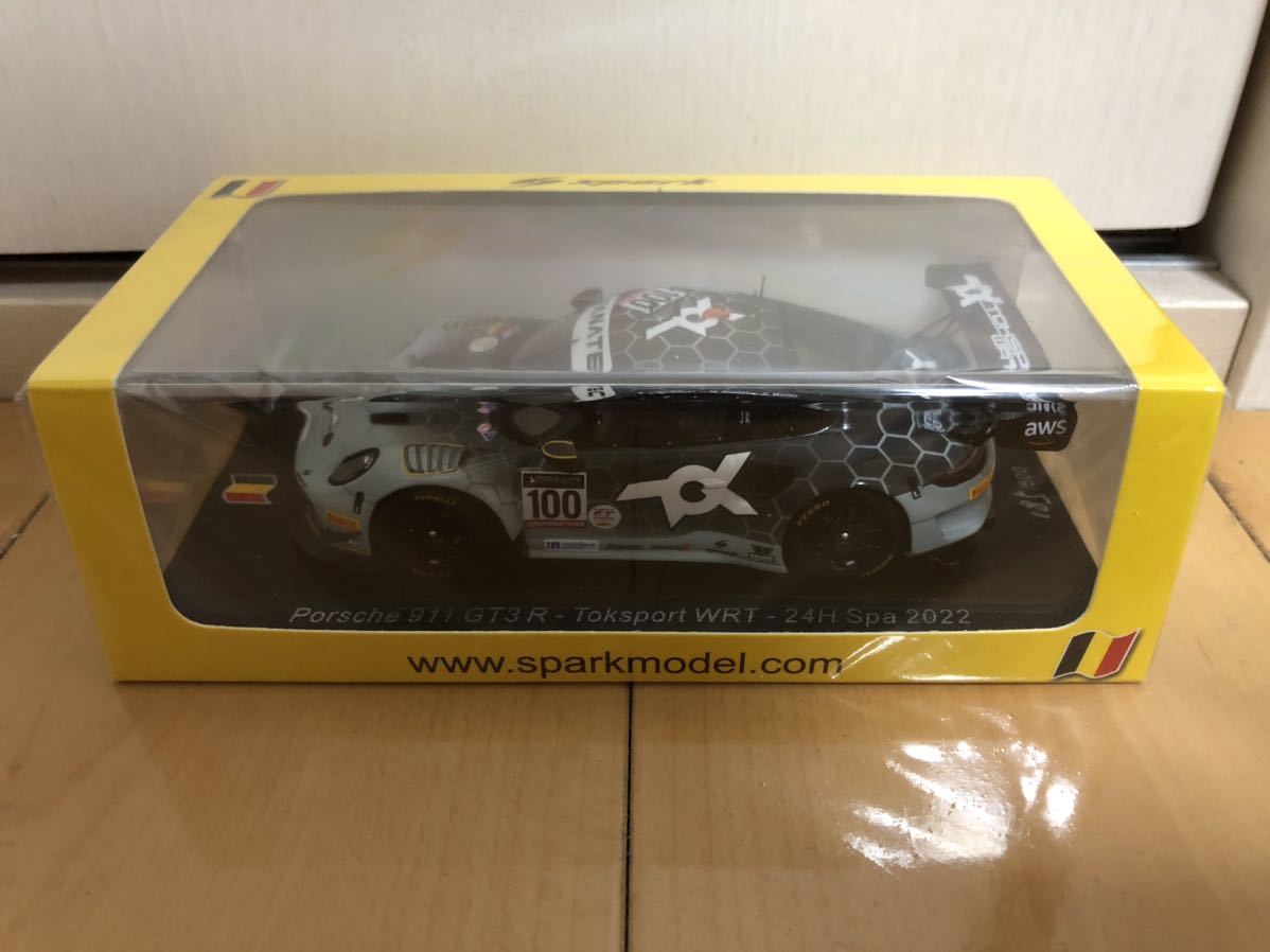 【未使用】Spark1/43 スパーク1/43 Porsche 911 GT3 R - Toksport WRT - 24H Spa 2022 ...