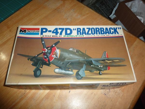 【傷や汚れあり】1/48 P-47D レザーバック モノグラム/バンダイ MONOGRAM RAZORBACK サンダーボルトの落札情報詳細 - Yahoo!オークション落札価格検索 オークフリー