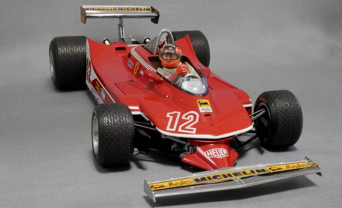 【傷や汚れあり】【難あり】Exoto 1/18 Ferrari 312T4 #12、ジル・ヴィルヌーヴ 1979年アメリカGP 優勝車、エ ...