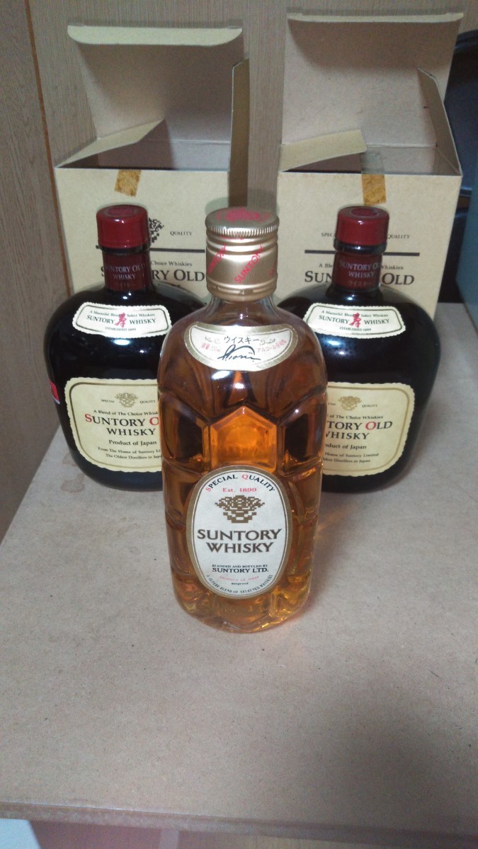【やや傷や汚れあり】【埼玉県限定発送商品】SUNTORY サントリー OLD WHISKY 720ml 43% SUNTORY ウイスキー720ml 40% 未開封品 3本セット 現状品 古酒 ...