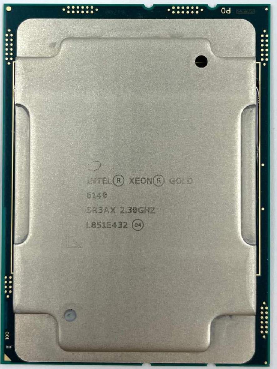 【未使用に近い】Intel Xeon Gold 6140 SR3AX 18C 2.3GHz 3.0/3.7GHz 24.75MB 140W ...
