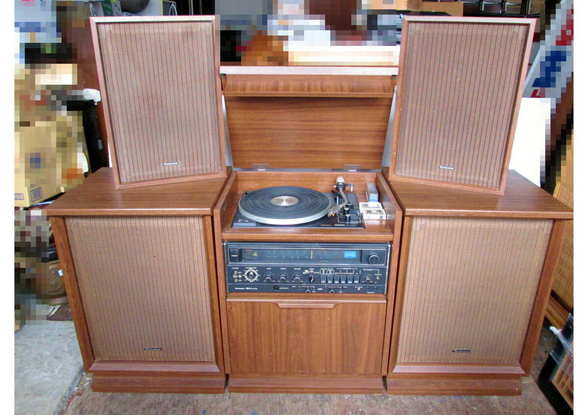 【傷や汚れあり】 312053 4chセパレートステレオ 「ジャンク品」 Technics テクニクス SC-1100D CD-4 昭和 ...