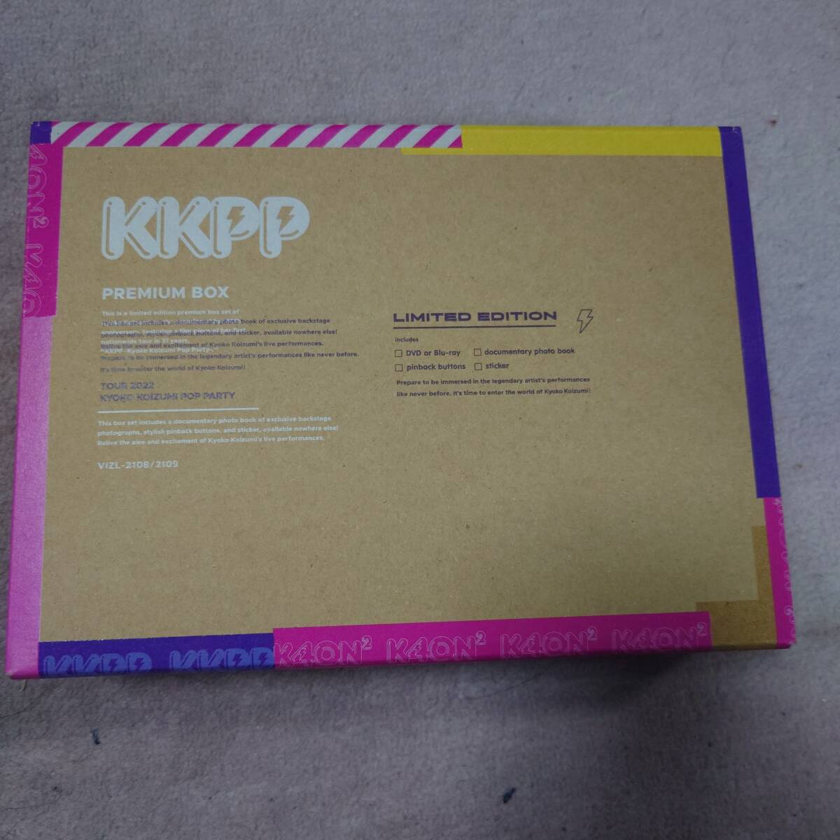 【目立った傷や汚れなし】小泉今日子 KKPP ～TOUR 2022 Live at 中野サンプラザホール～（完全生産限定版）の落札情報詳細 ...