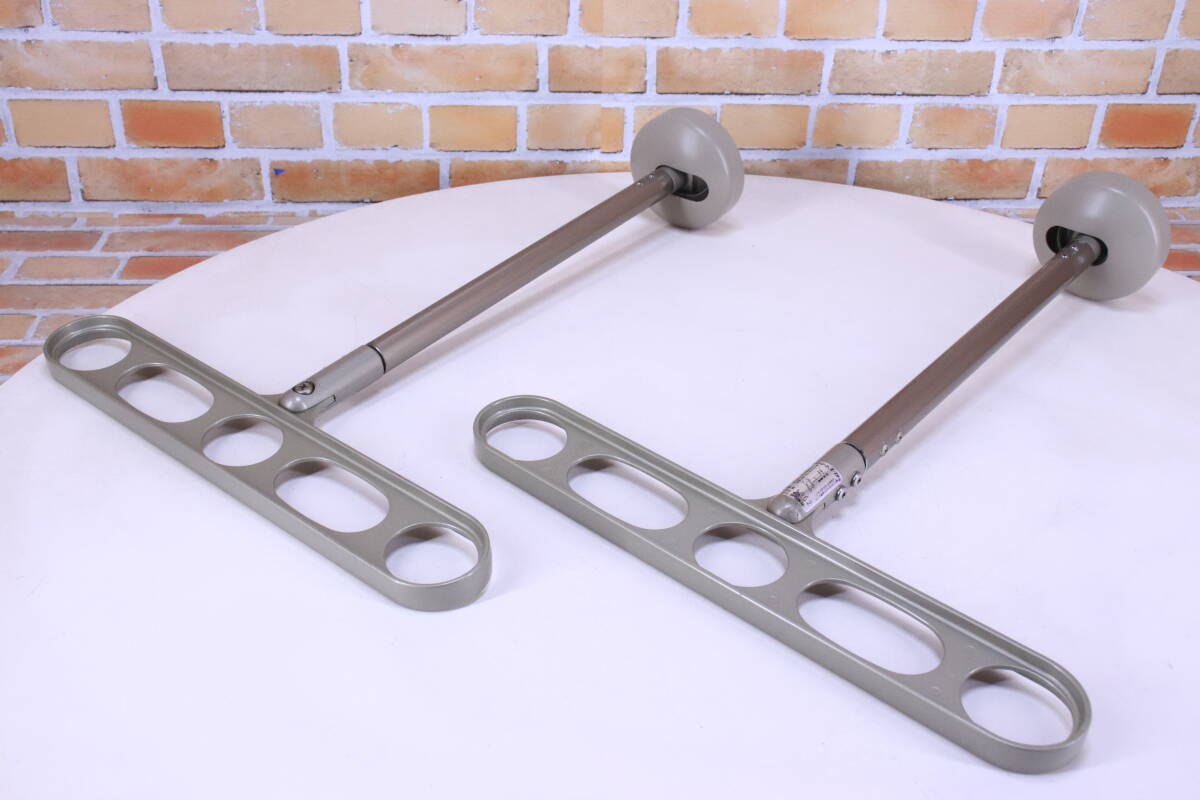 【傷や汚れあり】ホスクリーン Z・ZP型 川口技研 天井吊り下げタイプ 物干しざおポール 屋外用 左右2本セット 中古現状品 (F8854)の ...