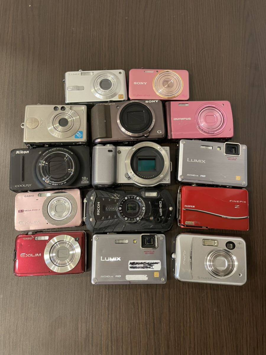 【目立った傷や汚れなし】Canon キャノン Nikon ニコン Sony ソニー CASIO カシオ LUMIX ルミックス コンパクトデジタルカメラ 14点 セット まとめ コンデジの落札 ...