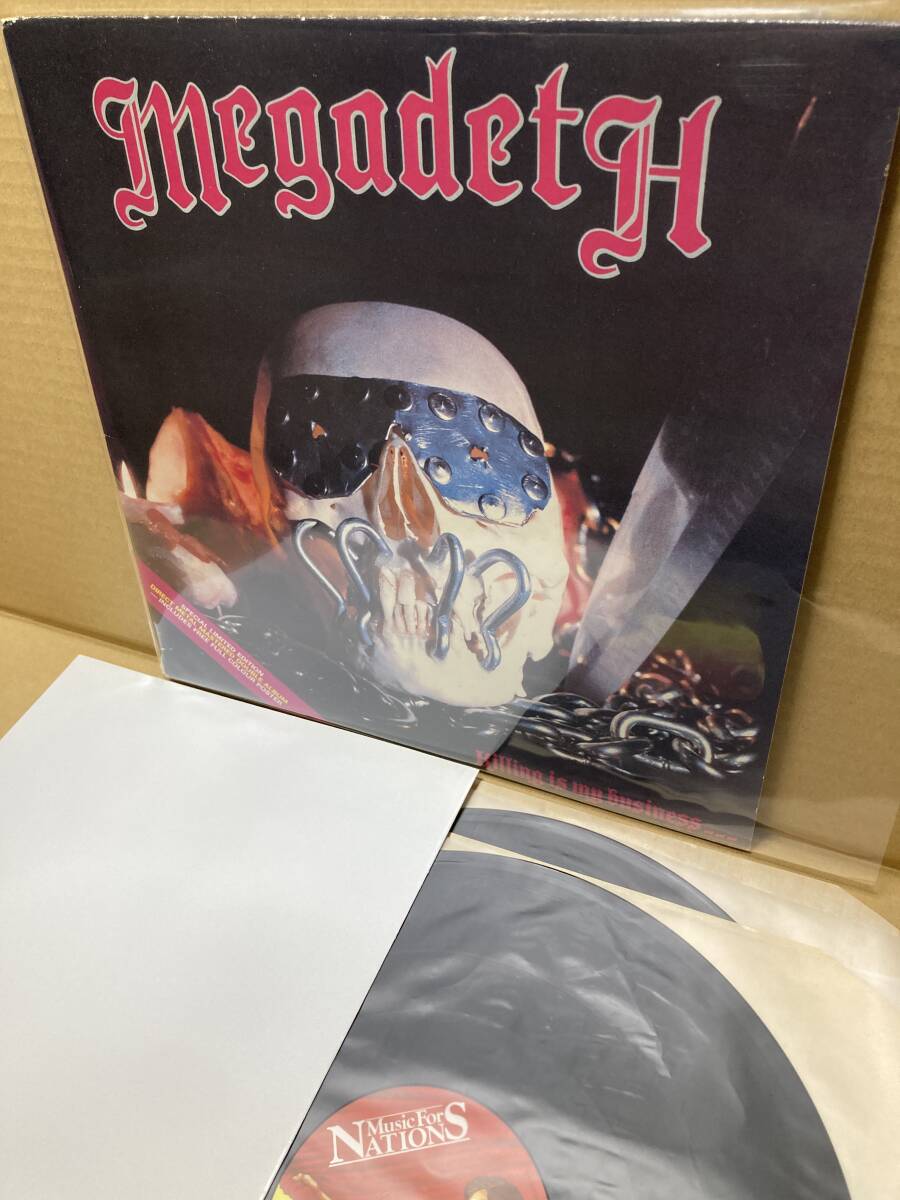 【目立った傷や汚れなし】UK 1988！良LP x2！メガデス Megadeth / Killing Is My Business Music ...