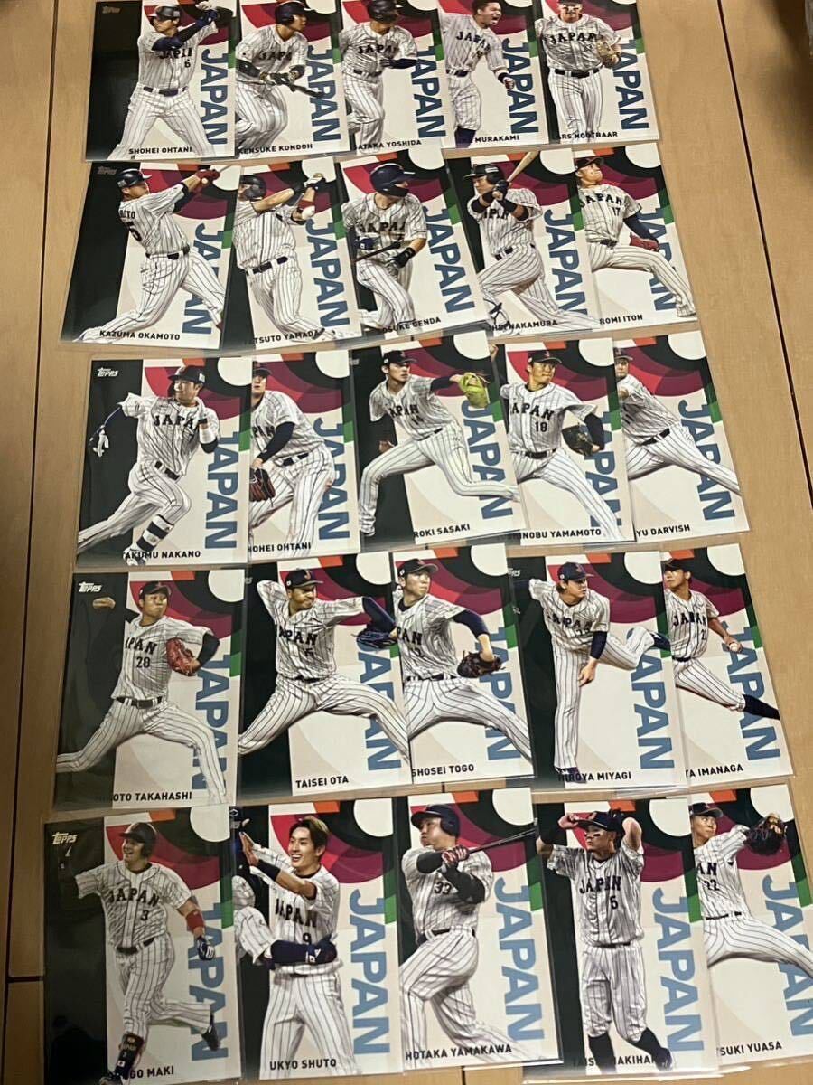 【目立った傷や汚れなし】TOPPS JAPAN EDITION MLB 2023 WBC 日本代表 インサート 25種コンプ② 大谷翔平 山本由伸 佐々木朗希の落札情報詳細 - ヤフオク落札 ...
