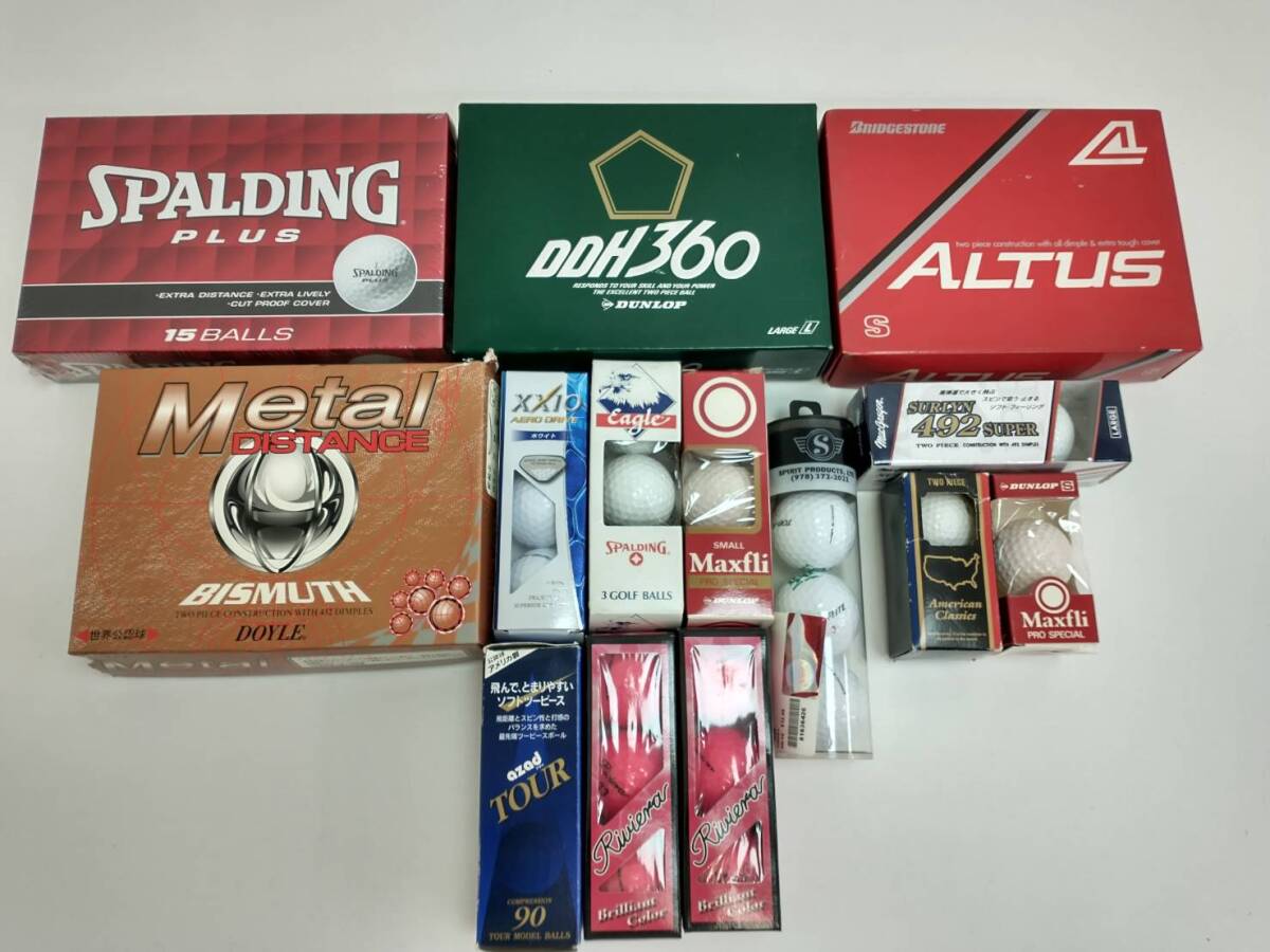 【未使用に近い】A240509 ゴルフボール まとめ 大量 セット ゴルフピン SPALDING DDH360 ALTUS Metal ...