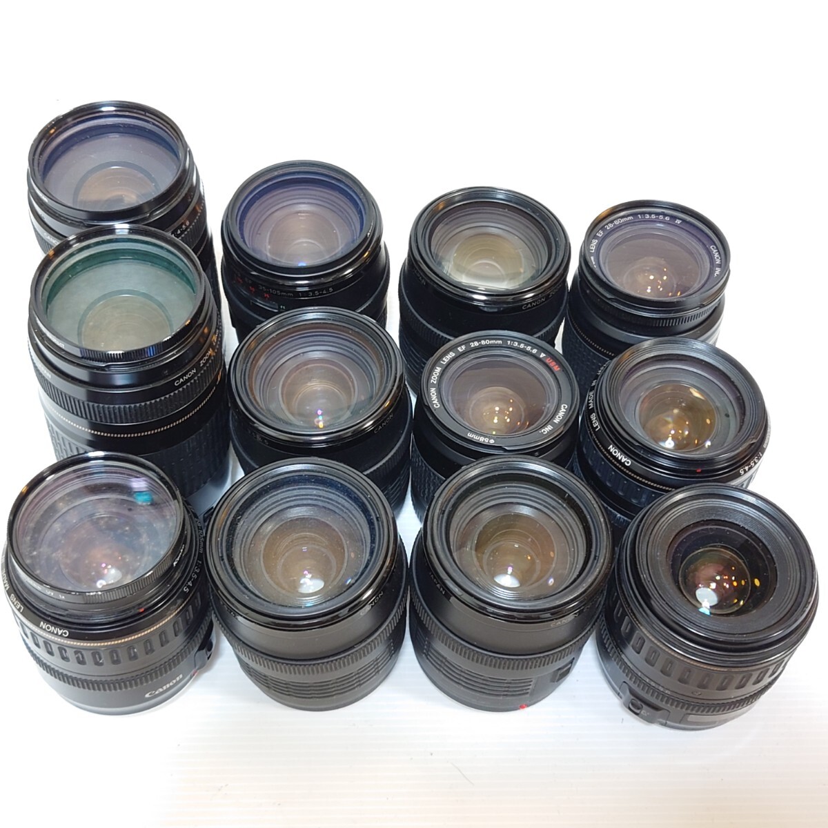 【全体的に状態が悪い】C7）1円スタート ジャンク カメラレンズまとめ売り Canon AF オートフォーカス ウルトラソニック EF 大量 ...