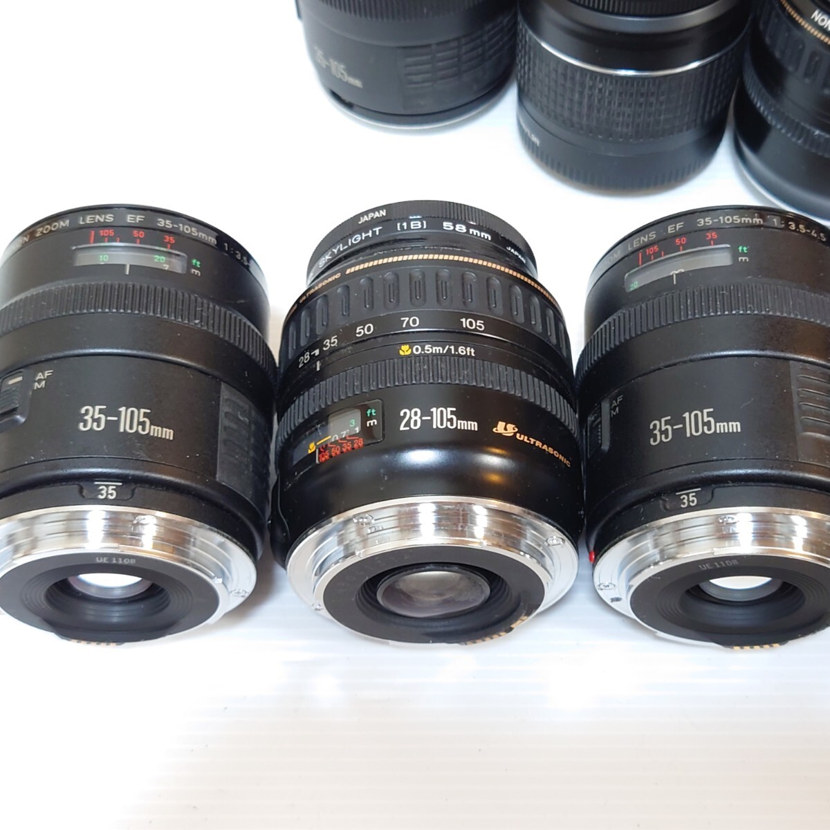 【全体的に状態が悪い】C7）1円スタート ジャンク カメラレンズまとめ売り Canon AF オートフォーカス ウルトラソニック EF 大量 ...
