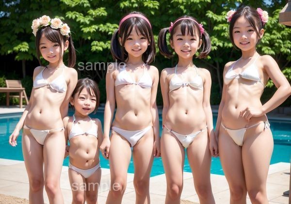 【未使用】【 A4 サイズ 】【 プール開放 】 等身大 風 大判 ポスター イラスト アート 印刷物【即日発送!】判 L 写真 A1 1