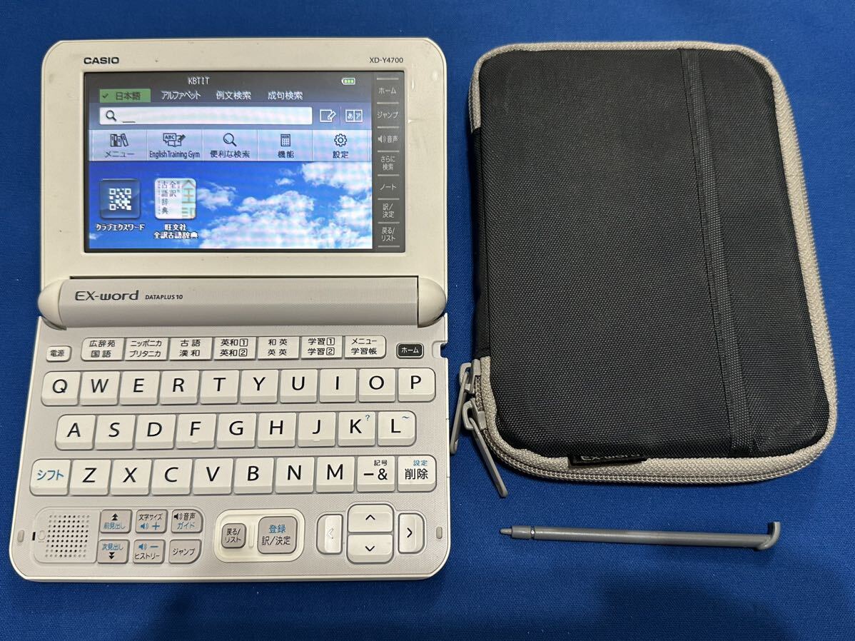 【目立った傷や汚れなし】CASIO カシオ EX-Word DATAPLUS10 XD-Y4700 カラー電子辞書 エクスワード ケース タッチペン付き 動作品 単三電池2本使用モデルの落札 ...
