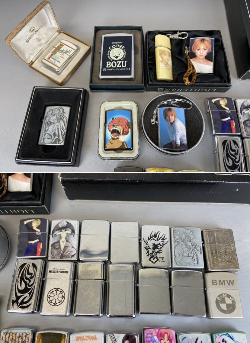 【傷や汚れあり】F10上C10 オイルライター 67点 まとめ ZIPPO風 喫煙具 ライター AKB48 浜崎あゆみ EVANGELION ...