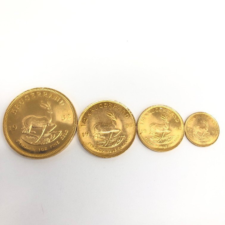 【未使用】K22 1／10oz クルーガーランド金貨 ゴールド 22金 コイン コレクション専用ケース付きの落札情報詳細 - ヤフオク落札価格検索 オークフリー