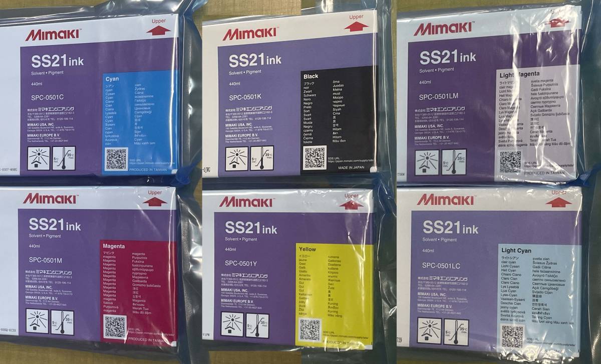 【未使用】ミマキ SS21 インクカートリッジ 6色セット JV33 JV150 JV300等対応 送料無料 即決で色変更OKの落札情報詳細 - Yahoo!オークション落札価格検索 オークフリー