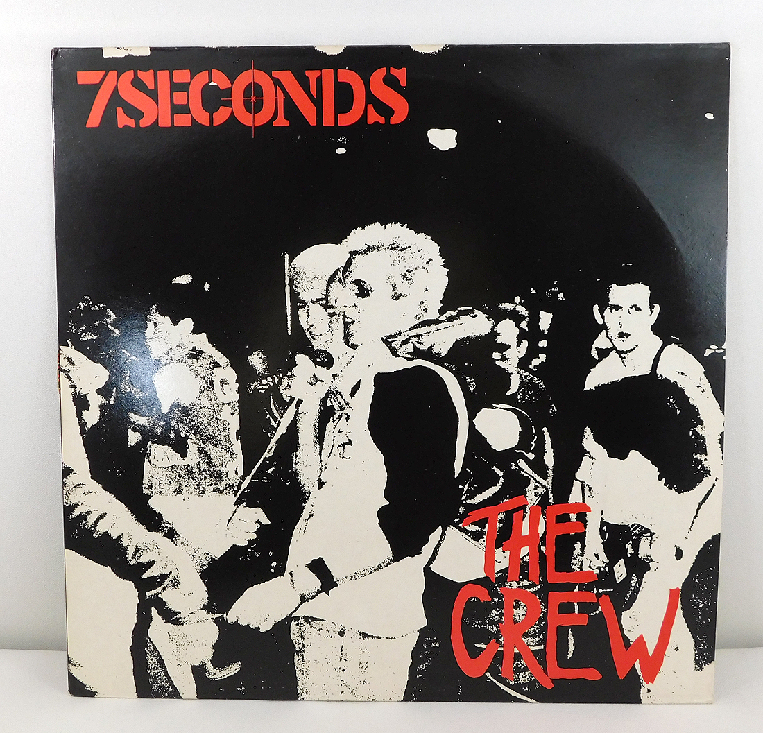【やや傷や汚れあり】US盤 オリジナル LP「7 Seconds/The Crew」BYO-005 1984 orig. 赤文字 RED/インサートあり/7Seconds セブンセカンズ ...