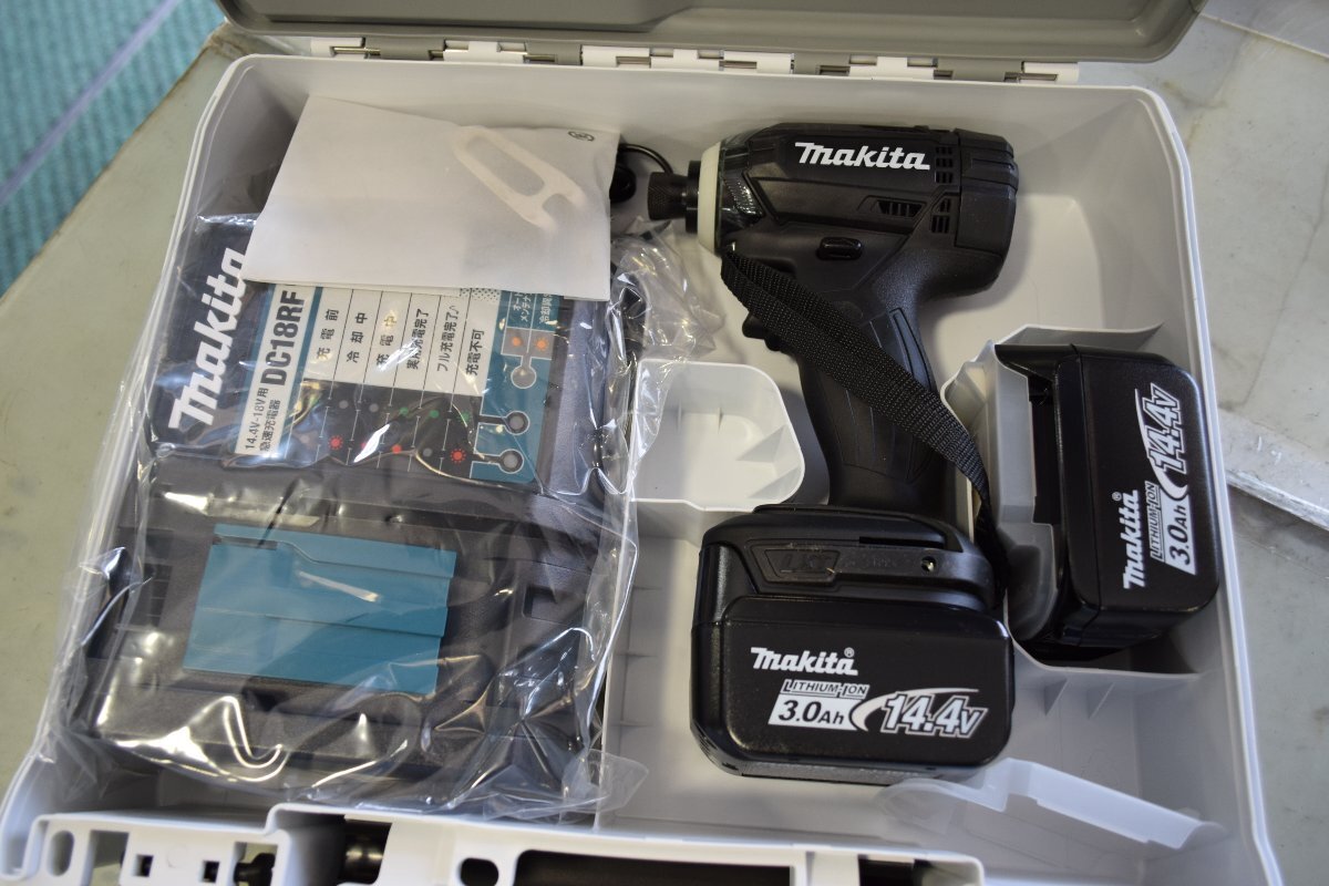 【未使用】【makita】14.4v//充電式インパクトドライバ//黒色//(3.0Ahバッテリ2個/充電器/ケース付)TD138DRFXB//(3.0AH)//フルセット品の落札情報詳細 ...