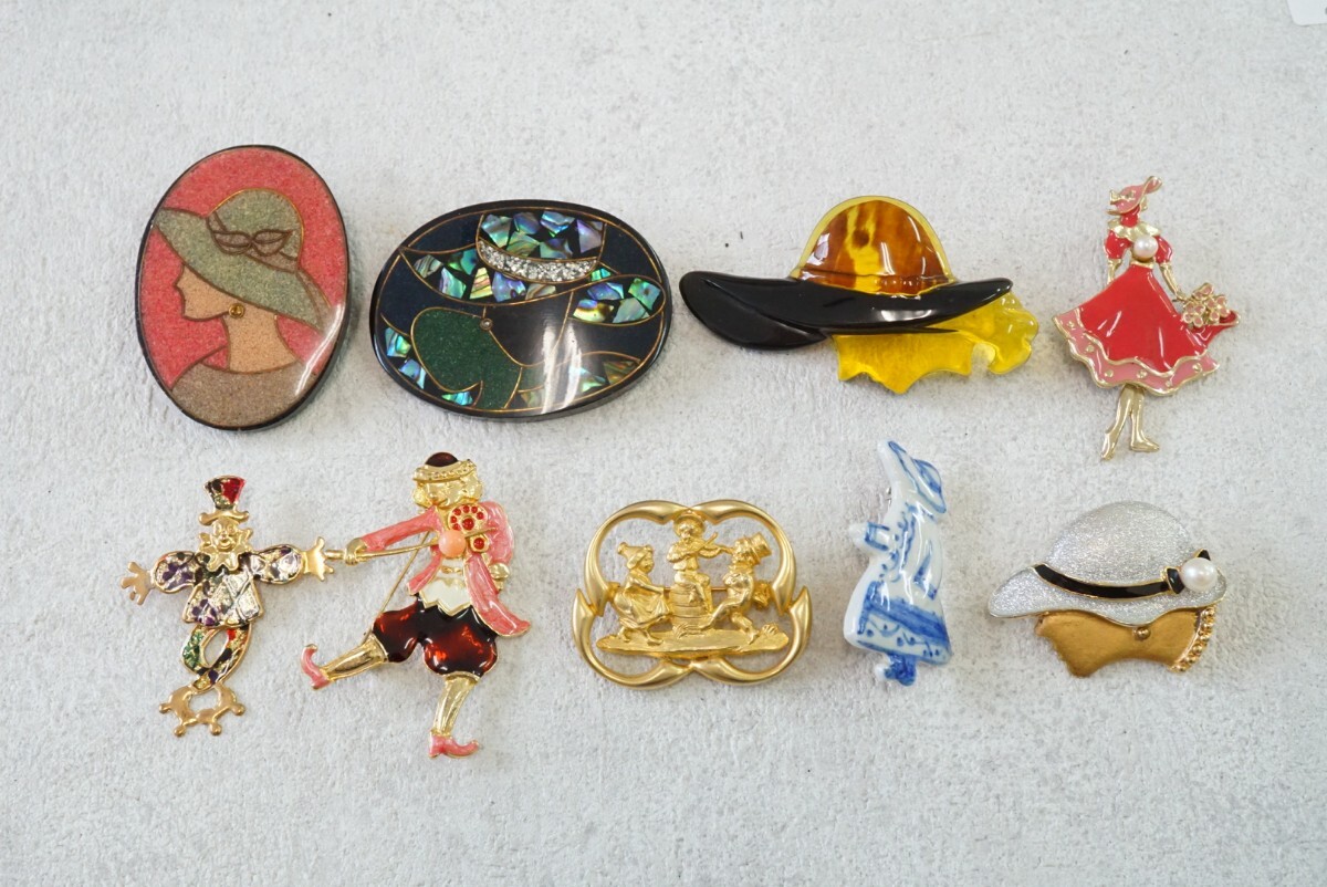【やや傷や汚れあり】B603 海外製含む 人像 ピエロ 貴婦人など ヴィンテージ ブローチ 9点 アクセサリー 大量 セット まとめて おまとめ まとめ売りの落札情報詳細 - Yahoo ...