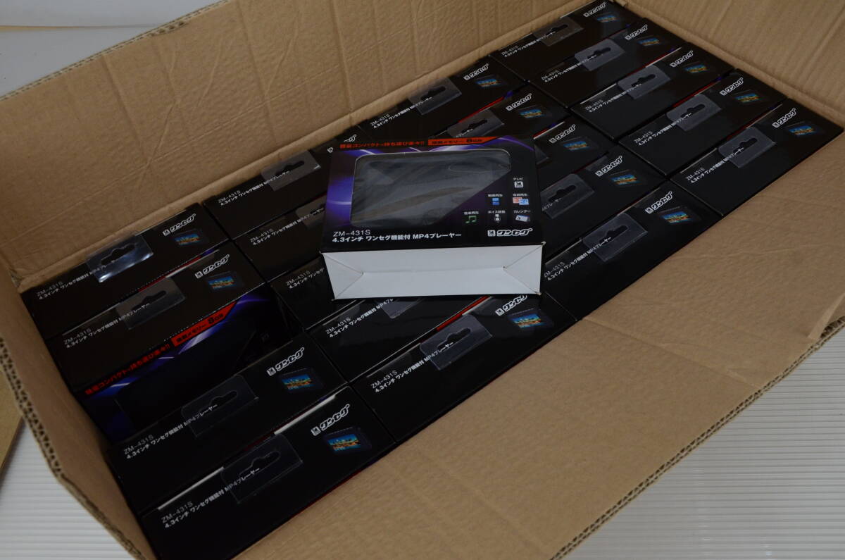 【未使用】1円～ 未開封・未使用品 レボリューション 4.3インチ ワンセグ機能付 MP4プレーヤー ZM-431S まとめて20点セット ...