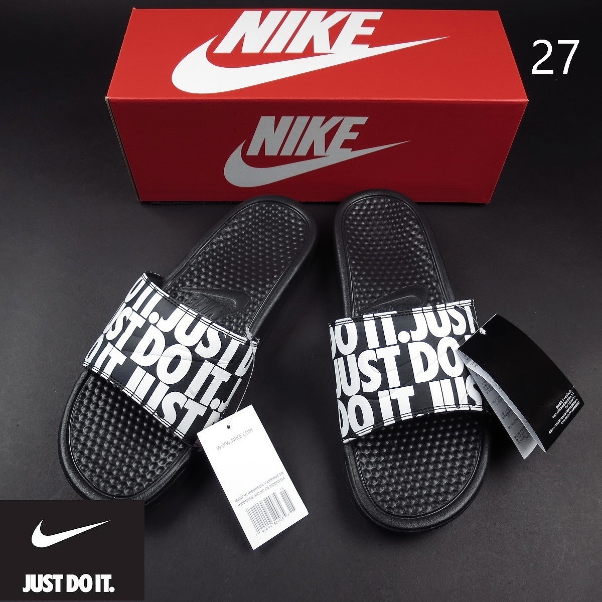 【未使用】新品★NIKE/ナイキ/ベナッシJUST DO ITプリントサンダル1261/024白/27cmの落札情報詳細 - Yahoo!オークション落札価格検索 オークフリー