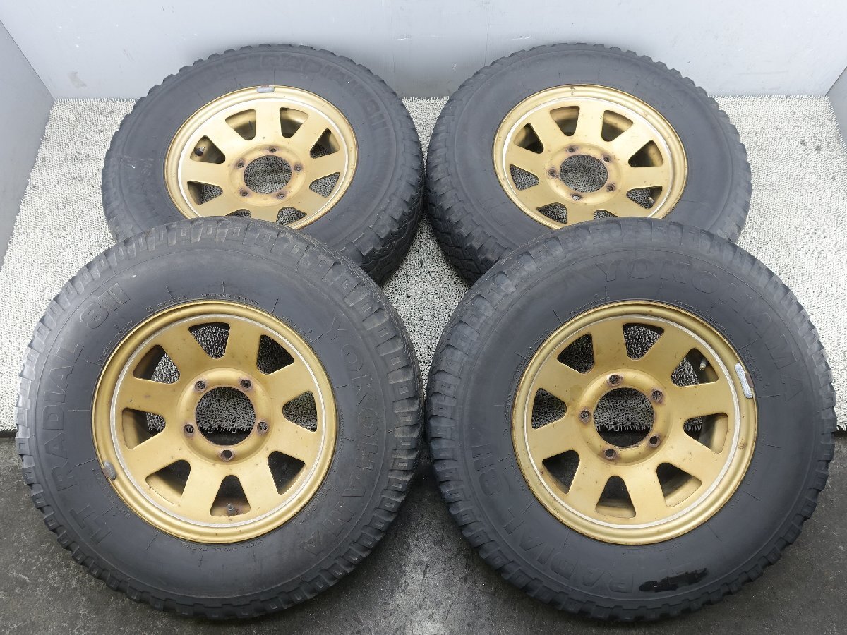 【やや傷や汚れあり】002-44 スチールホイール タイヤセット 15×5.5J 215R15 6PR 4本の落札情報詳細 - Yahoo ...