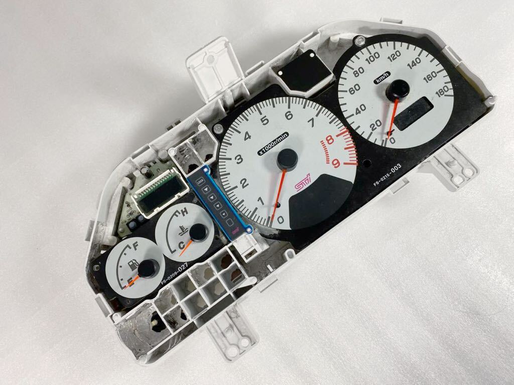 【全体的に状態が悪い】ジャンク SUBARU インプレッサ GC8 WRX type RA STi Version Ⅳ 純正 スピードメーター ...