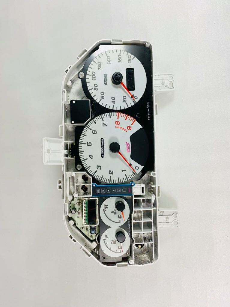 【全体的に状態が悪い】ジャンク SUBARU インプレッサ GC8 WRX type RA STi Version Ⅳ 純正 スピードメーター ...