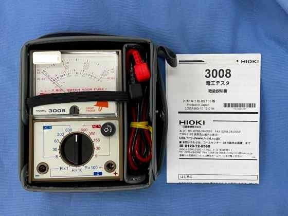 【未使用に近い】【中古】アナログ 電工テスタ 3008 HIOKIの落札情報詳細 - Yahoo!オークション落札価格検索 オークフリー