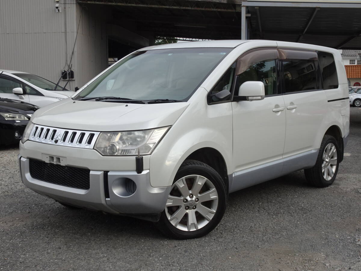 【走行距離 改ざん車歴km】デリカD:5*検8/9迄*4WD*HID*スマートキー*左パワスラ*純ナビ*B/S/Fカメラ*DVD*CD*ETC ...