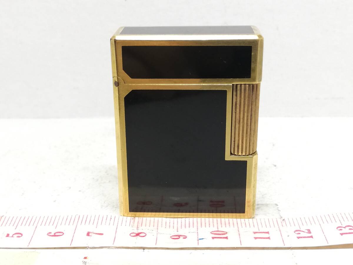 【やや傷や汚れあり】A246-122 S.T. Dupont/デュポン ガスライター LINE-1S/ライン1S 都彭 ゴールド/ブラックラッカー【中古品】の落札情報詳細 - Yahoo ...