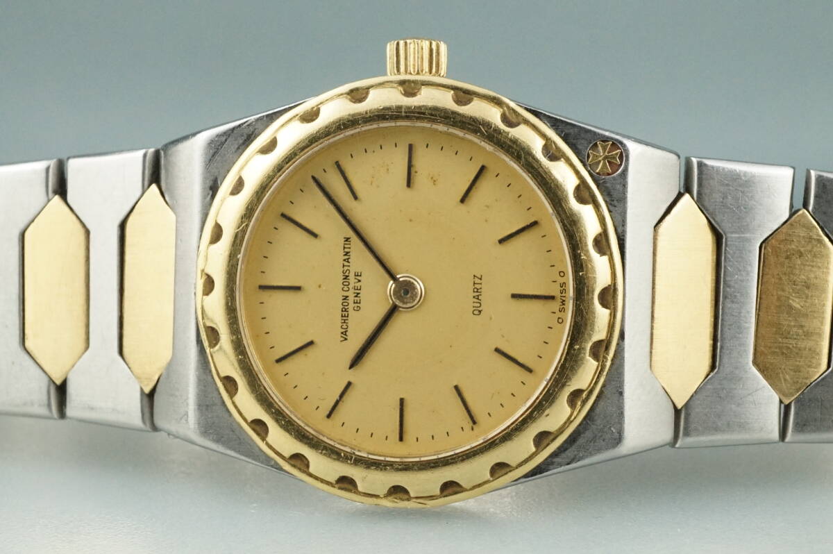 【やや傷や汚れあり】ヴァシュロン・コンスタンタン 222 レディース cal.1009/39 ref.60001 クォーツ コンビケース VACHERON CONSTANTIN アンティークの ...