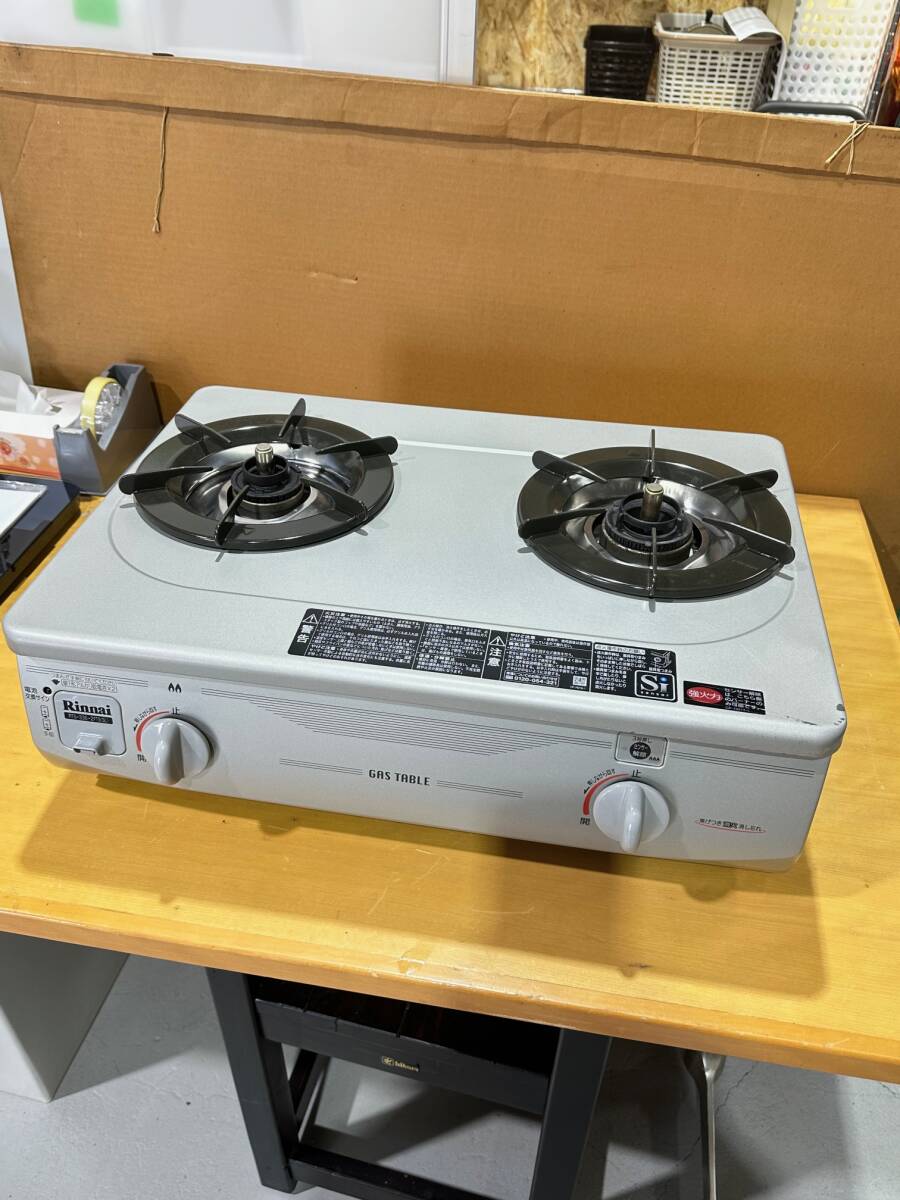 【やや傷や汚れあり】【Rinnai リンナイ】ガステーブル 2口ガスコンロ RTS-336-2FTS 2022年 シルバー LPガス グリル無し 右強火 フッ素コート ★直接渡し歓迎★の落札 ...