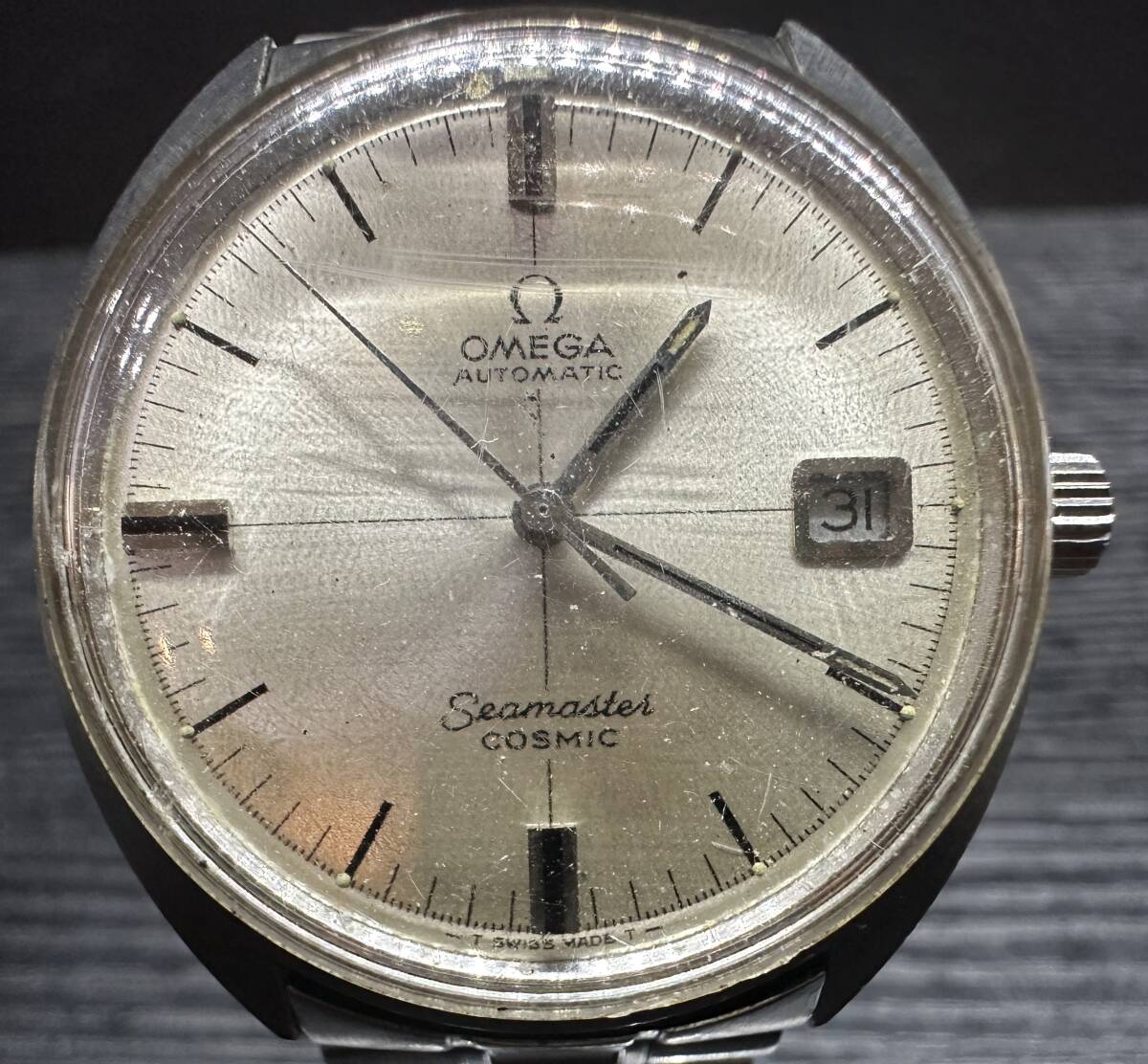 【傷や汚れあり】腕時計 OMEGA AUTOMATIC Seamaster COSMIC WATERPROOF 166026-TOOL 107 オメガ シーマスター コスミック 79.82g ...