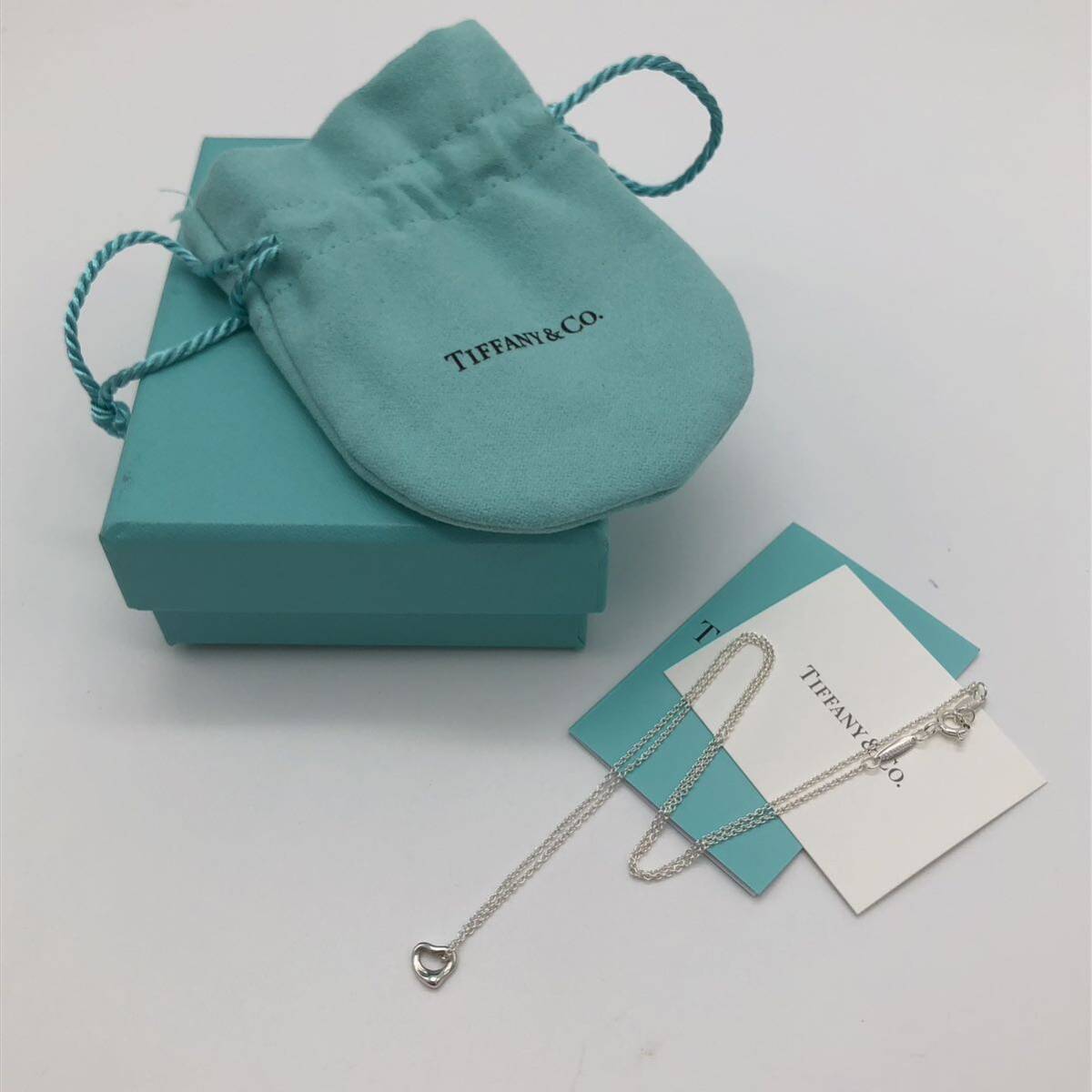 【目立った傷や汚れなし】1円～★ティファニー TIFFANY＆Co. エルサペレッティ ラージ オープンハート SV925 ネックレス★美品 シルバー925 ケース付 H1102Z3N1の落札 ...