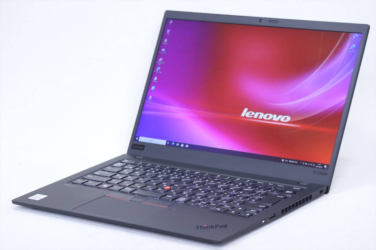 【目立った傷や汚れなし】【1円～】2020年出荷 第10世代CPU搭載 バッテリー良好 ThinkPad X1 Carbon Gen7 i5 ...